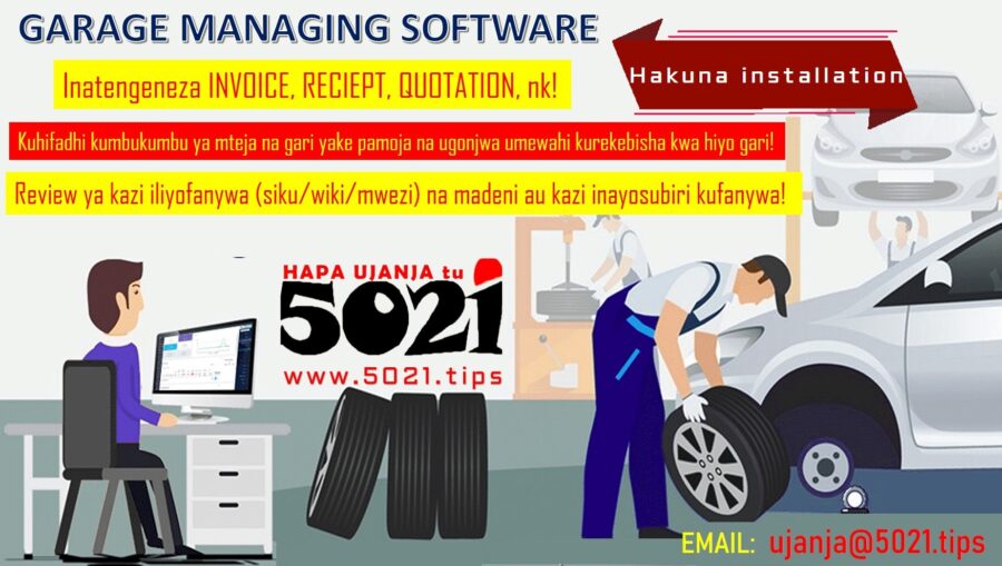 GARAGE DATABASE – HAPA UJANJA tu👨🏼‍🎓